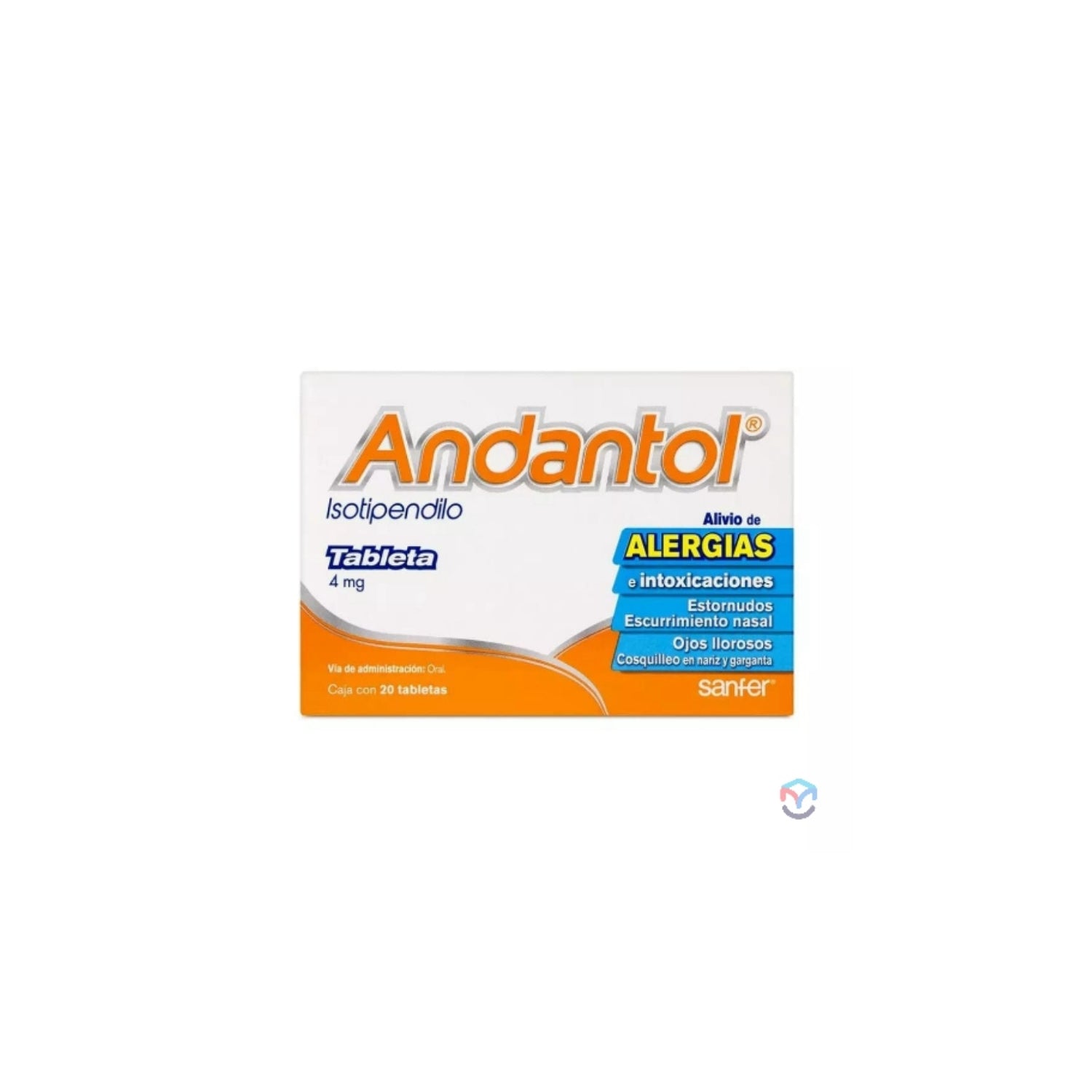ANDANTOL 4 MG 20 TAB – CostoFarma